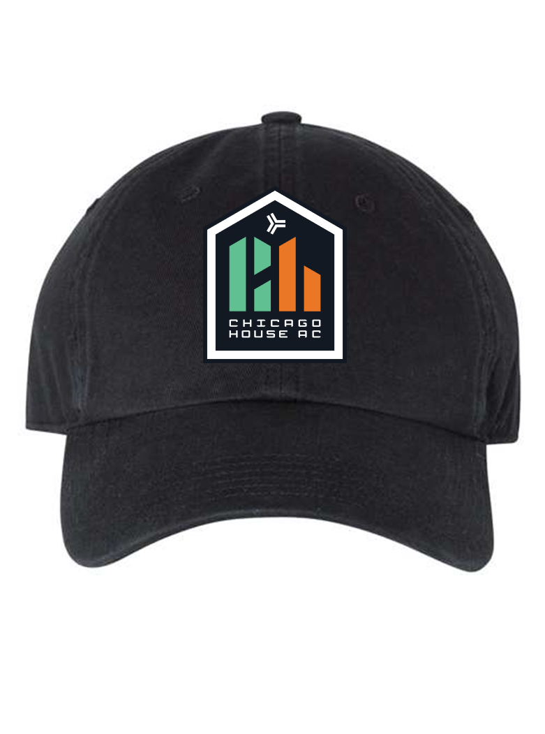 House Unstructured Cap - Black – Chicago House Athletic Club
